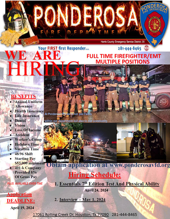 Ponderosa Fire Department - Houston, Texas